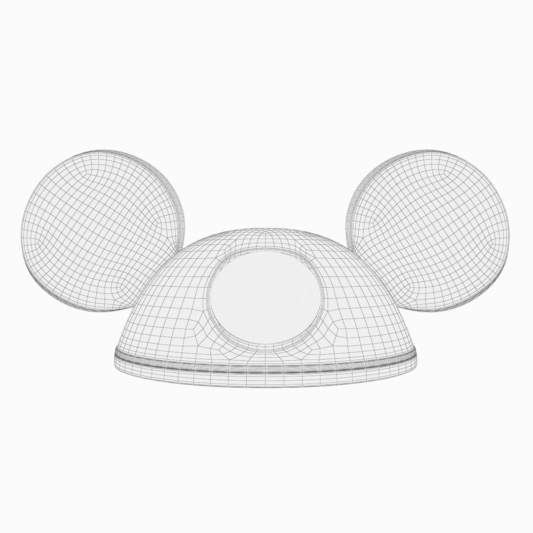 3D Mouse Ears Black - TurboSquid 1523773