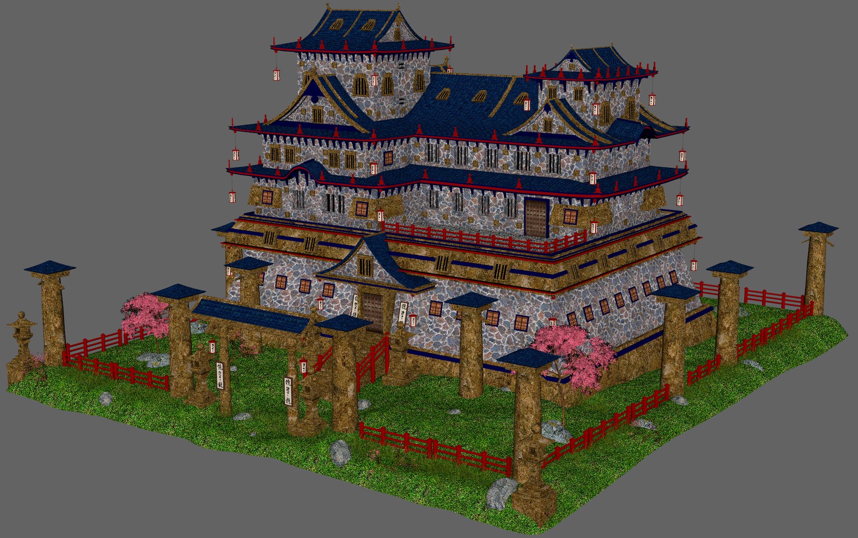 Asia Asian House 3D Model - TurboSquid 1383643
