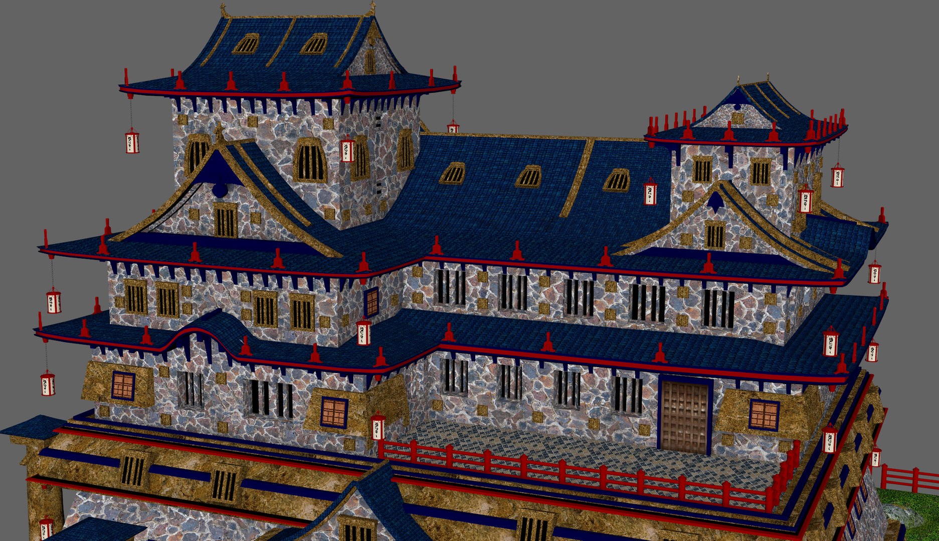 Asia Asian House 3D Model - TurboSquid 1383643