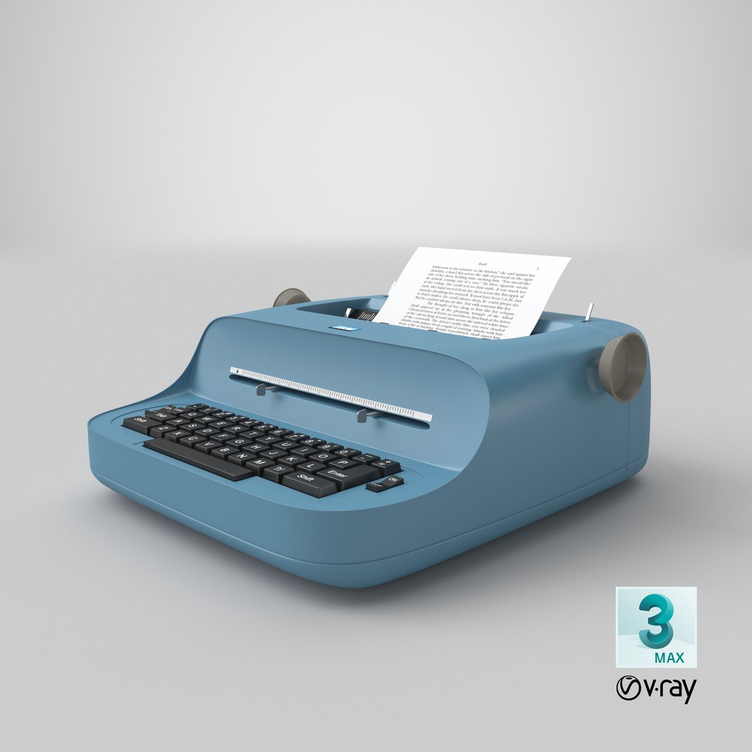 Vintage Typewriter 02 3D Model - TurboSquid 2012380