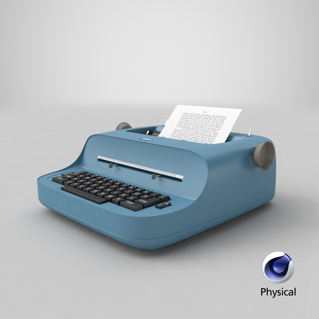Vintage Typewriter 02 3D Model - TurboSquid 2012380