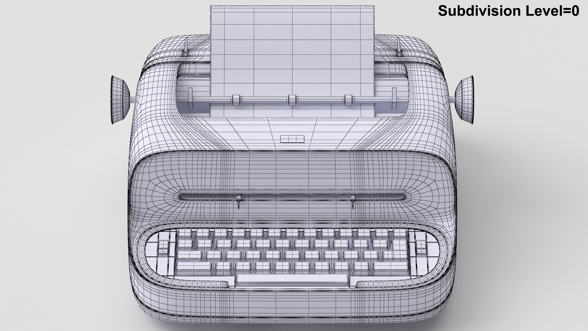 Vintage Typewriter 02 3D Model - TurboSquid 2012380