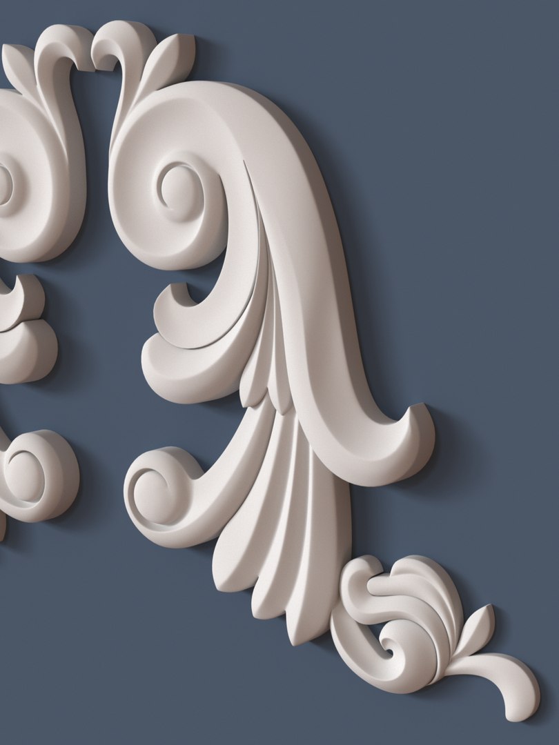 Decorative Scroll 3d Model