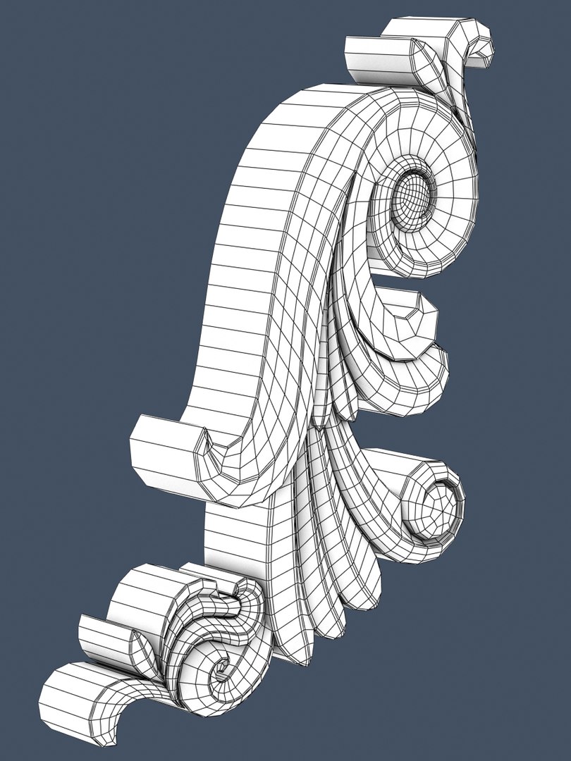 Decorative Scroll 3d Model