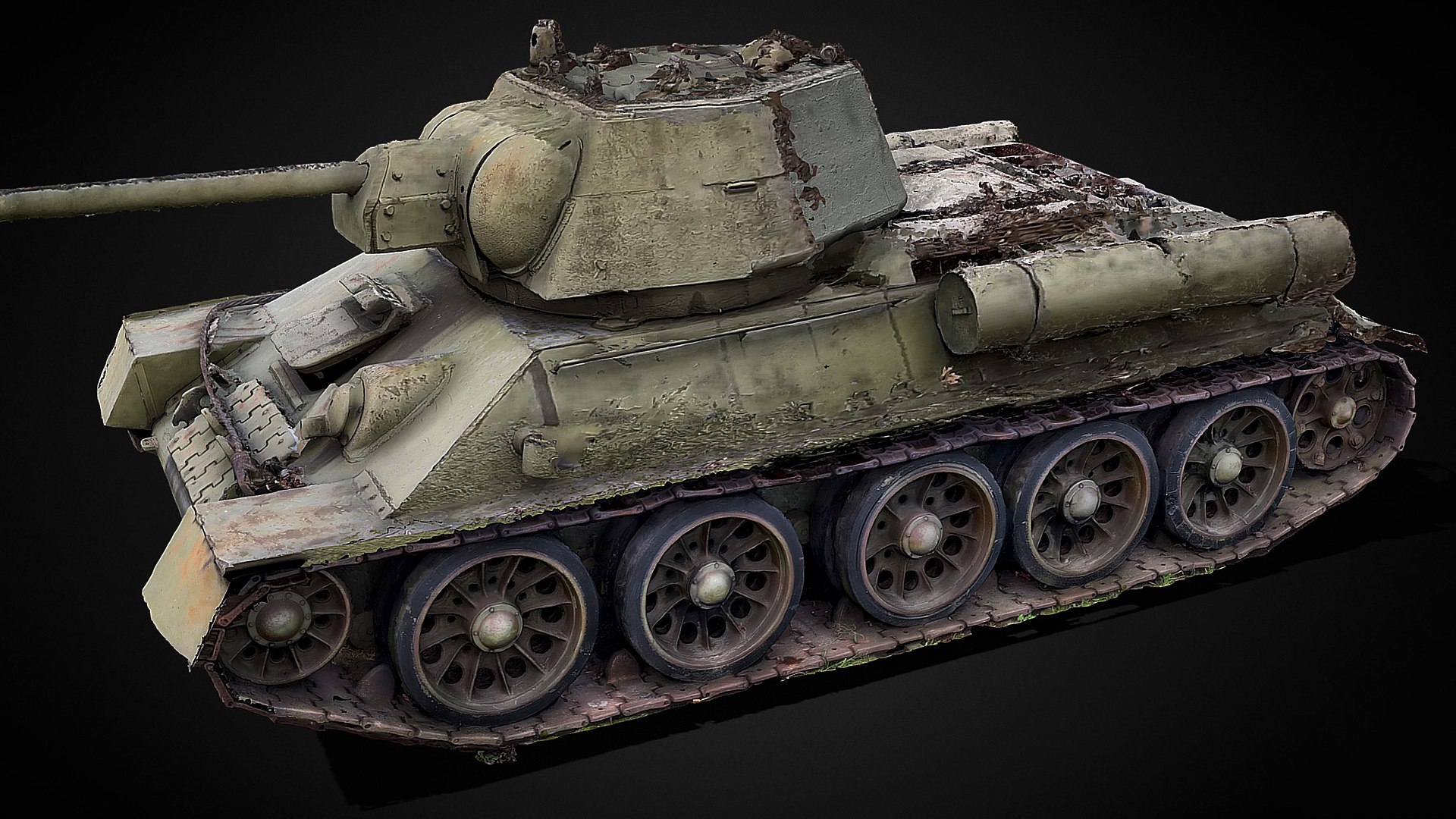 Abandoned Soviet Ww2 Tank T34 RAW Photogrammetry 3D - TurboSquid 2338667