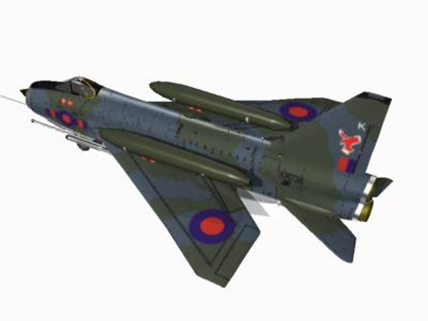 English Electric Lightning F6 3d C4d