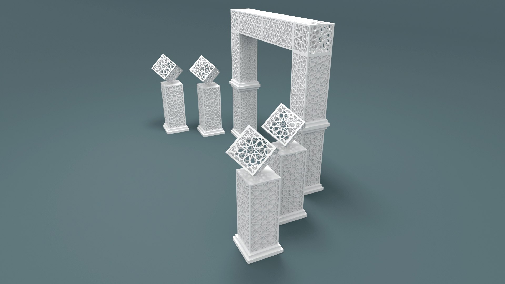 Gate Ornament Islamic 3D - TurboSquid 1993994