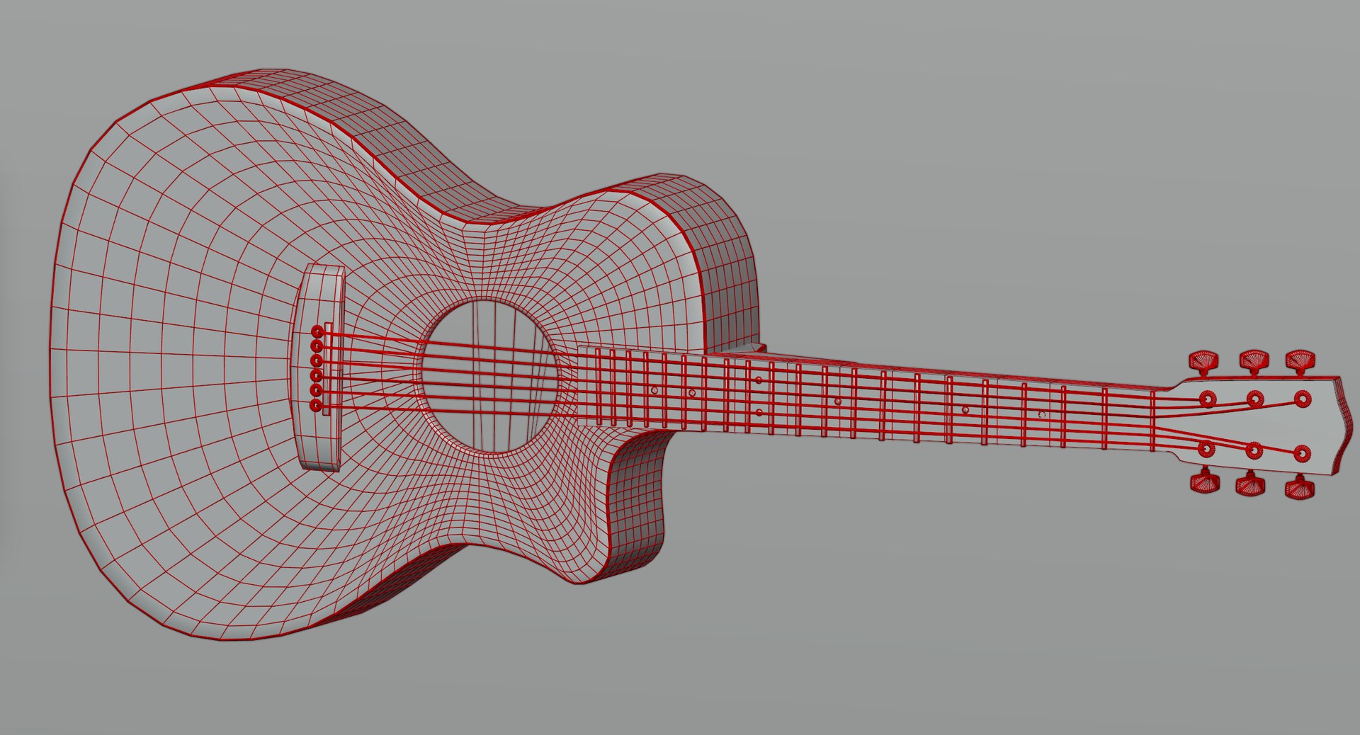 3D Classical Guitar - TurboSquid 1808503