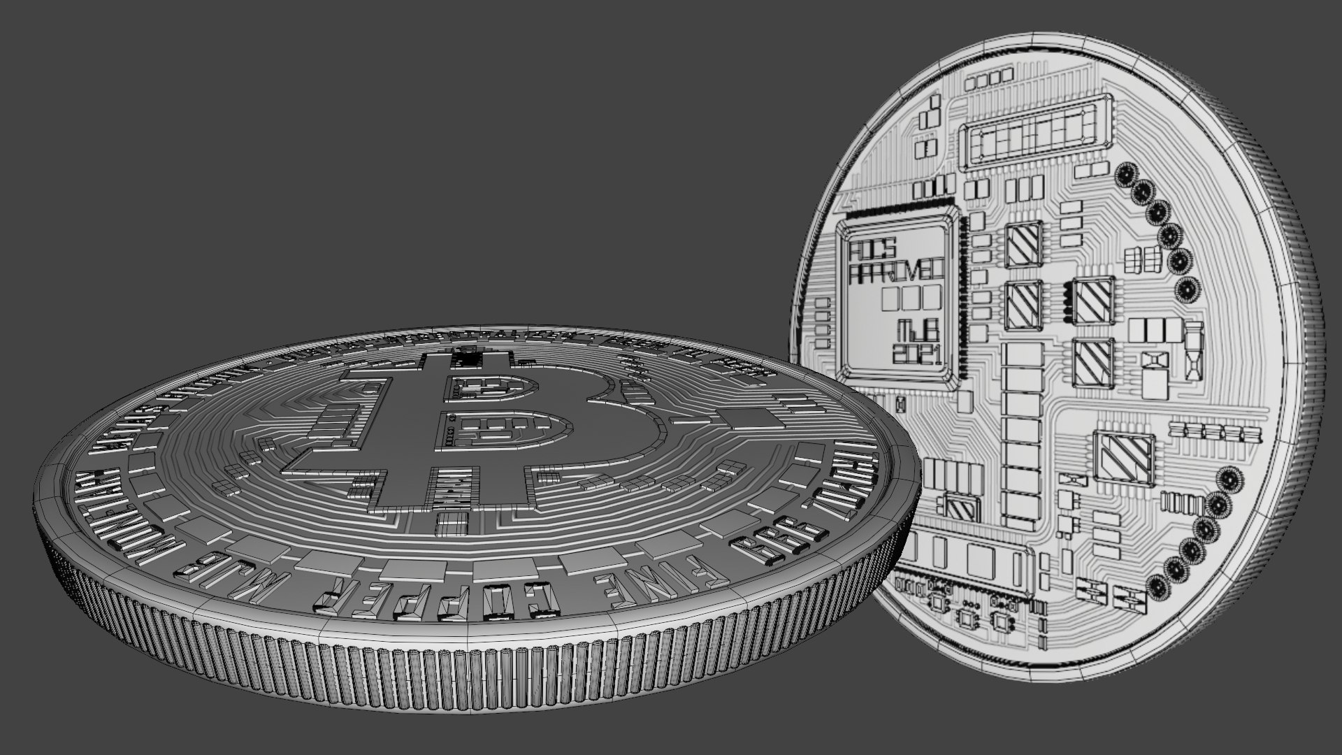 3D Bitcoin - Cryptocurrency - TurboSquid 1728796