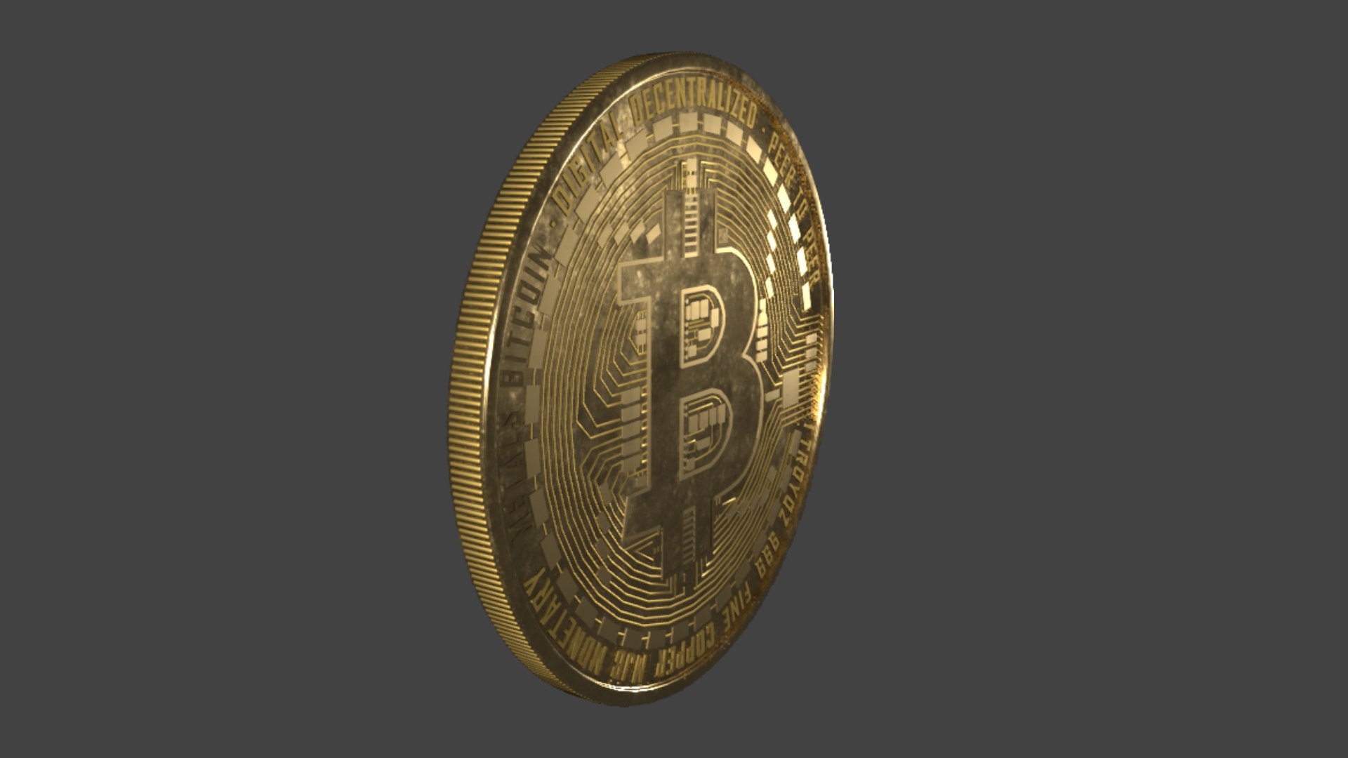 3D Bitcoin - Cryptocurrency - TurboSquid 1728796
