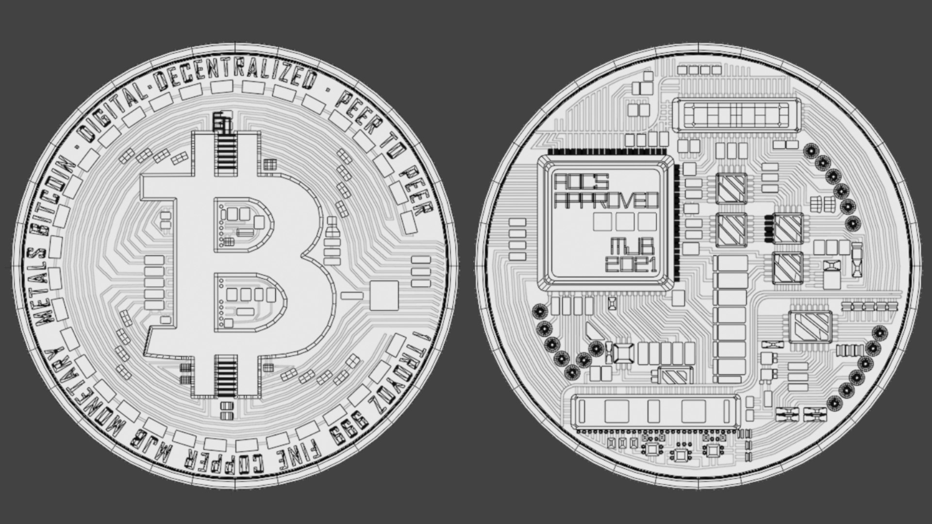 3D Bitcoin - Cryptocurrency - TurboSquid 1728796