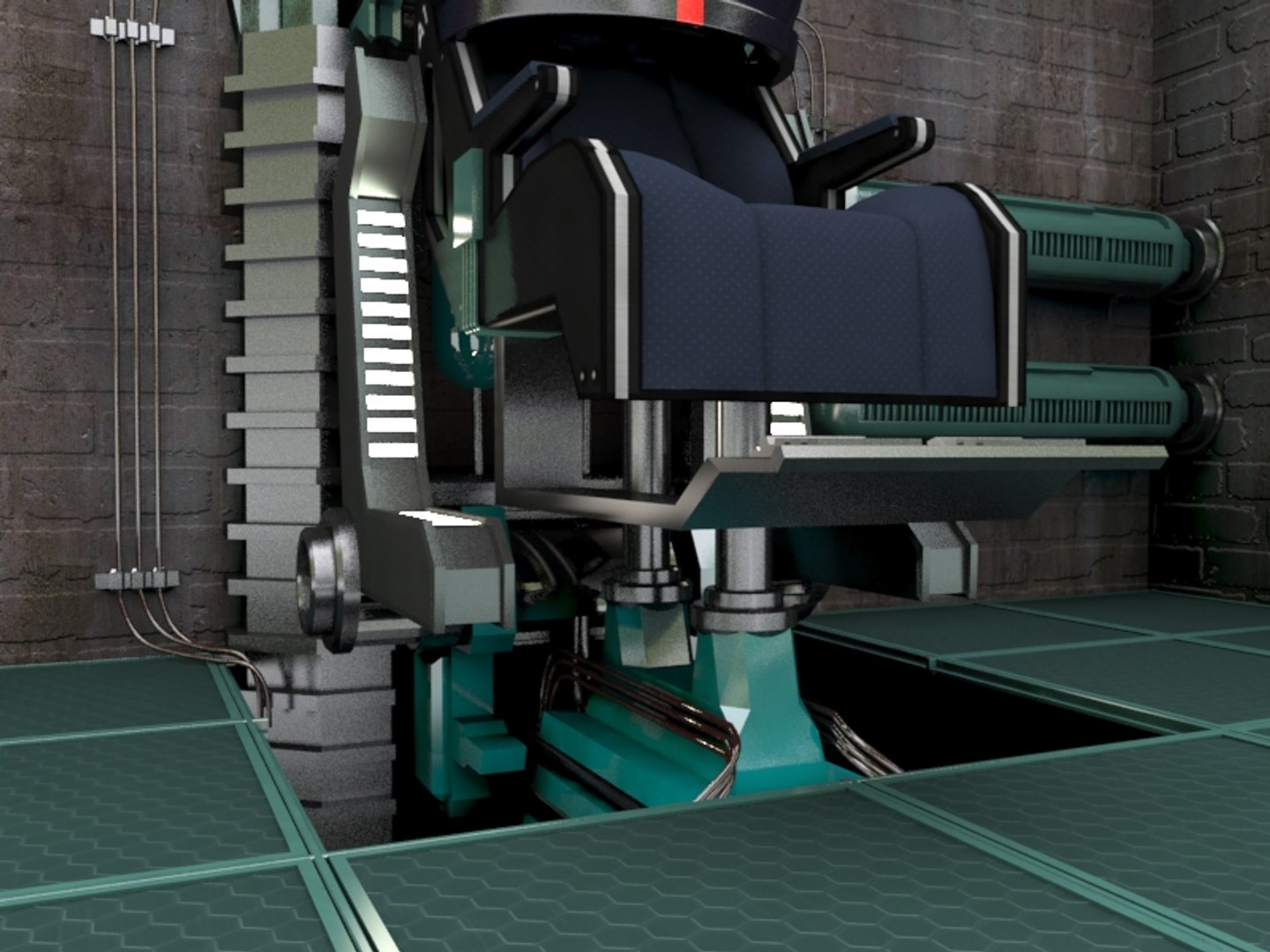 3d Model Laboratory Chair Scifi
