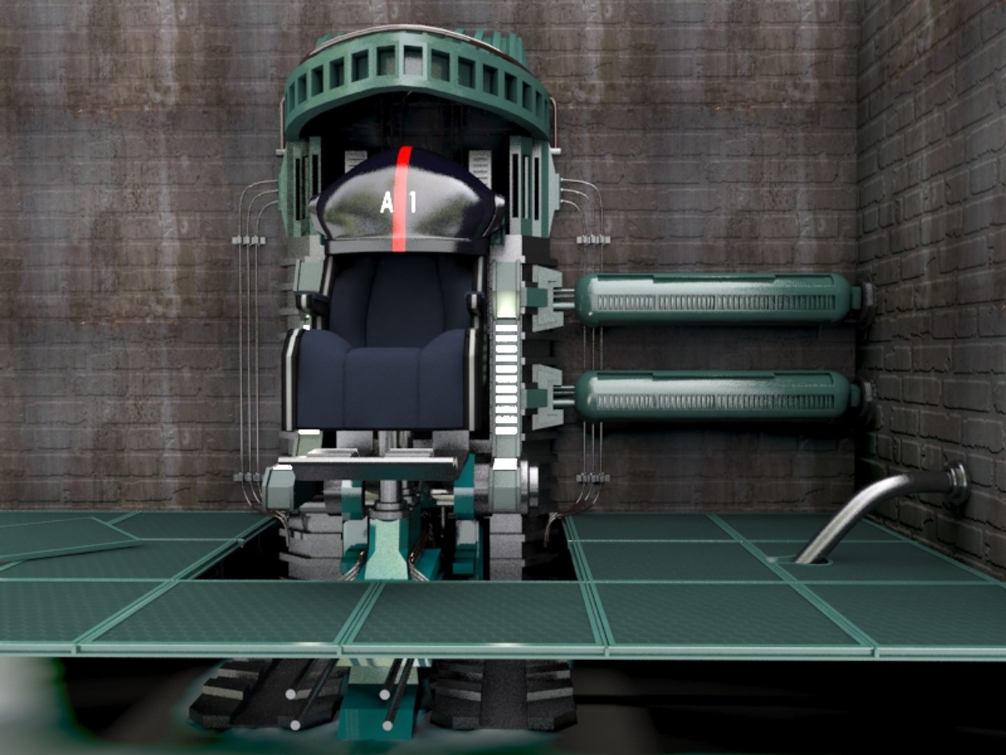 3d Model Laboratory Chair Scifi