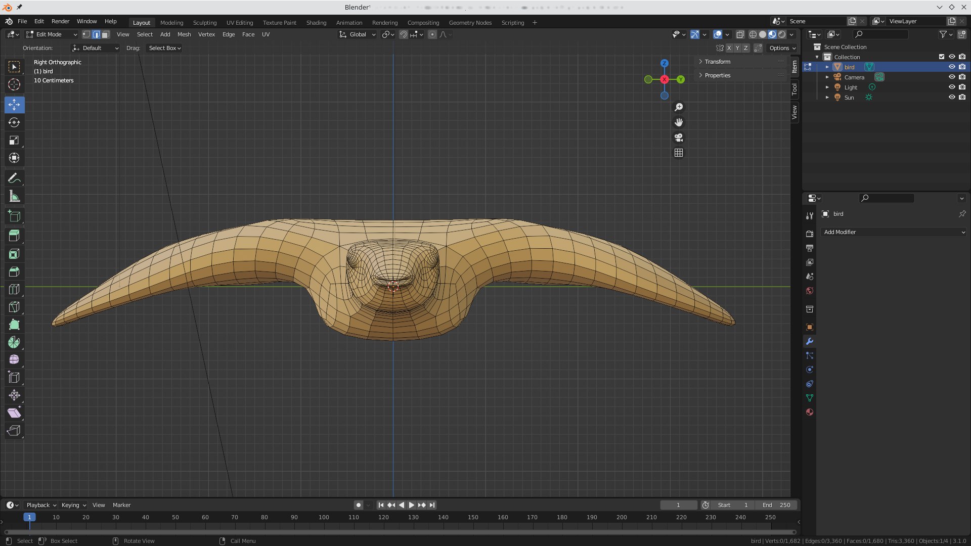 A Simple Bird 3D Model - TurboSquid 1870395