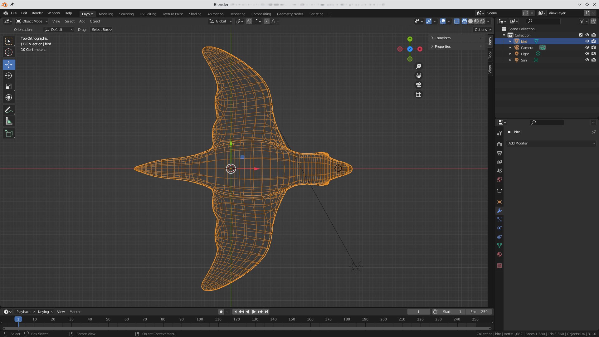 A Simple Bird 3D Model - TurboSquid 1870395