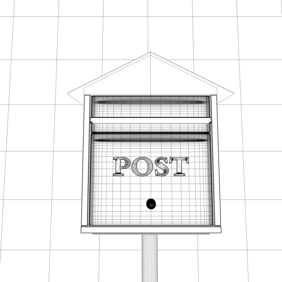 3D post box - TurboSquid 1362611