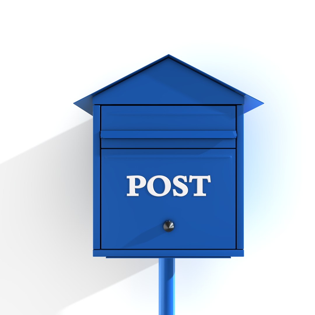 3D post box - TurboSquid 1362611