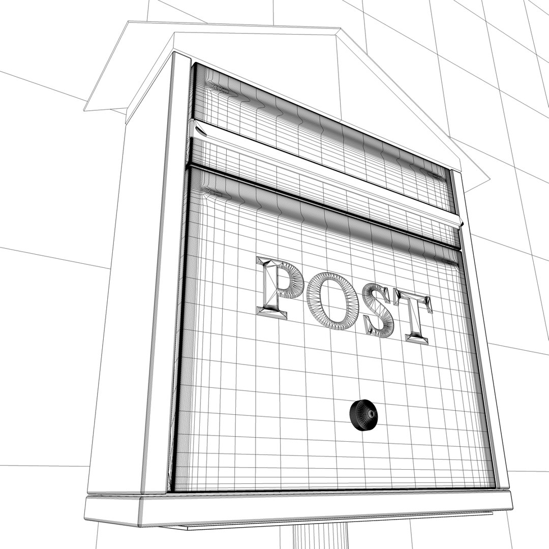 3D post box - TurboSquid 1362611