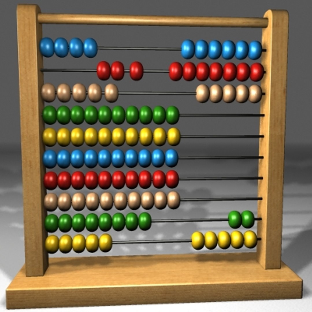 3d model of abacus