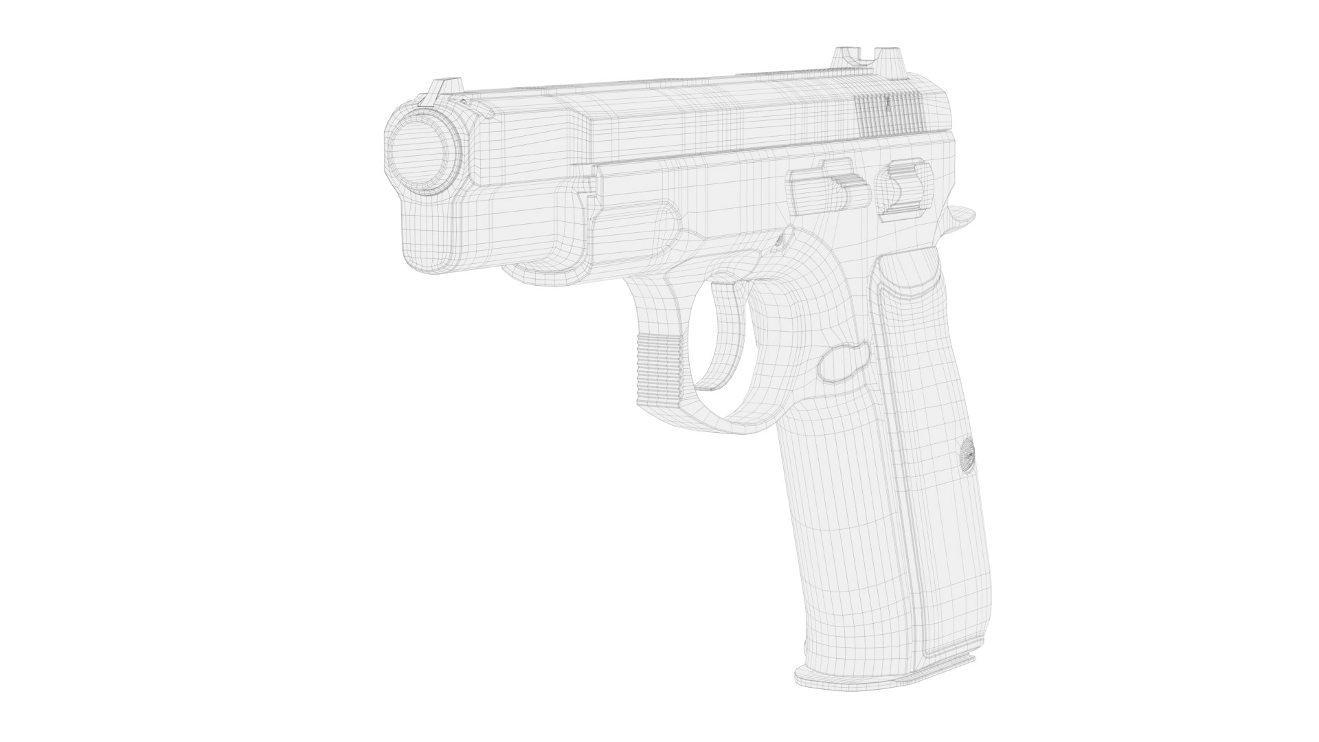 CZ 75 Silver 3D - TurboSquid 1960150