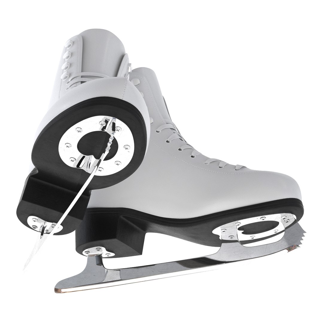 3d model of ice skates