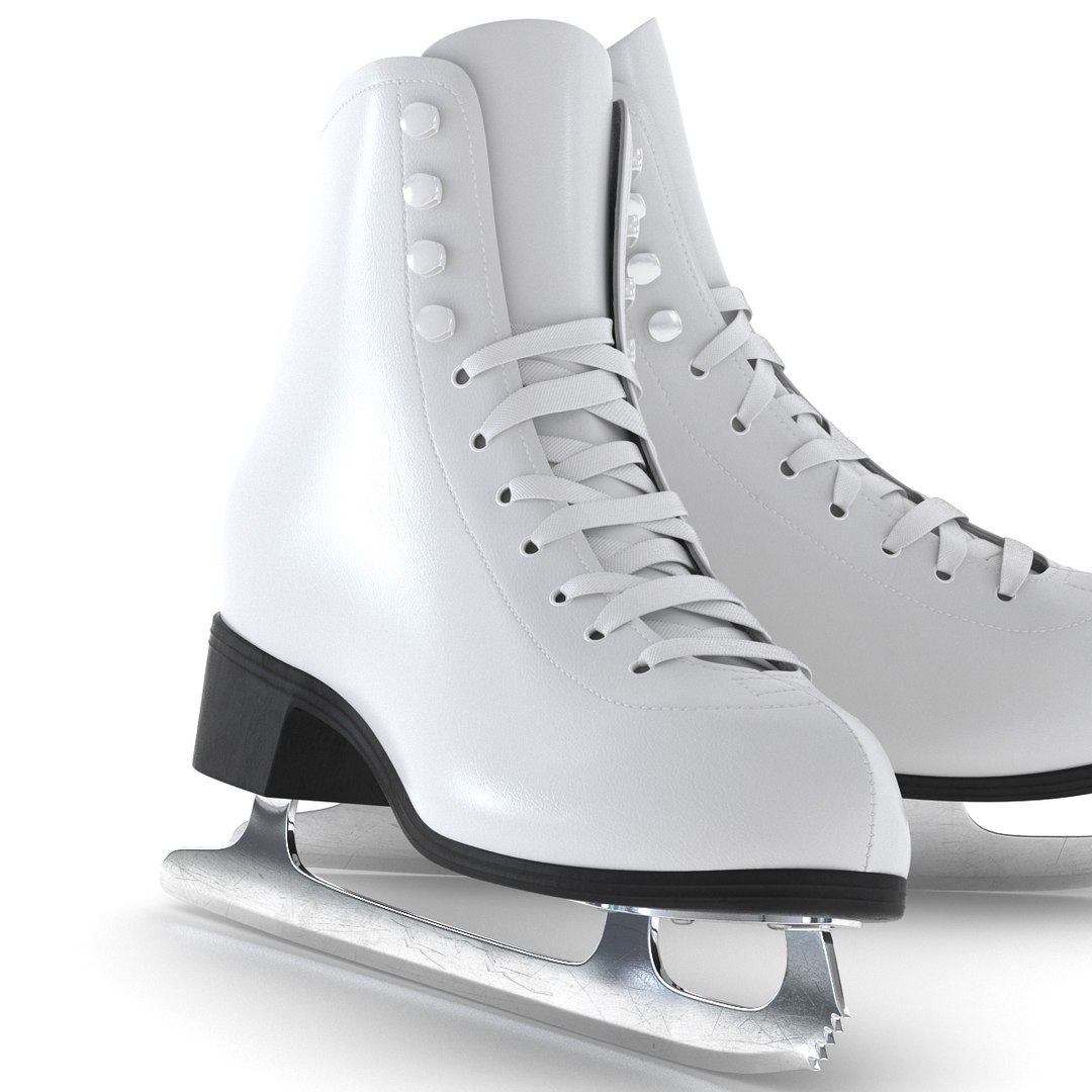 3d model of ice skates