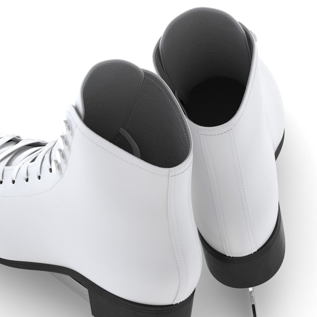 3d model of ice skates
