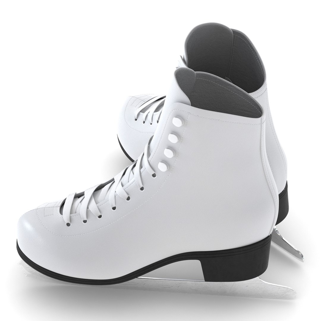 3d model of ice skates