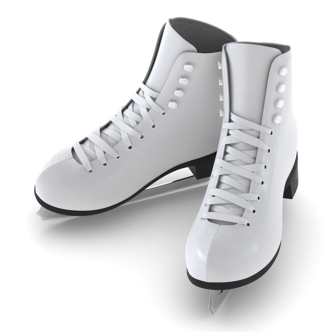 3d model of ice skates