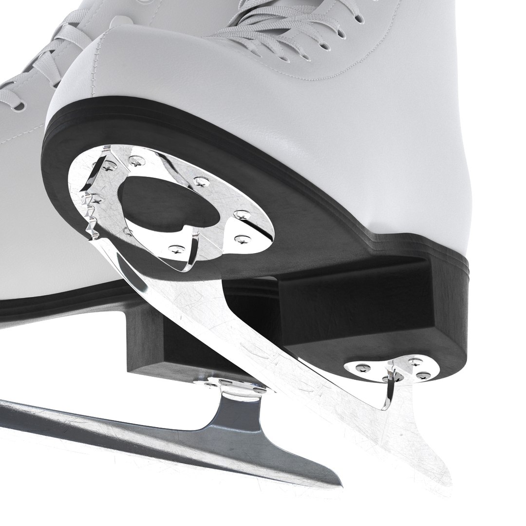 3d model of ice skates