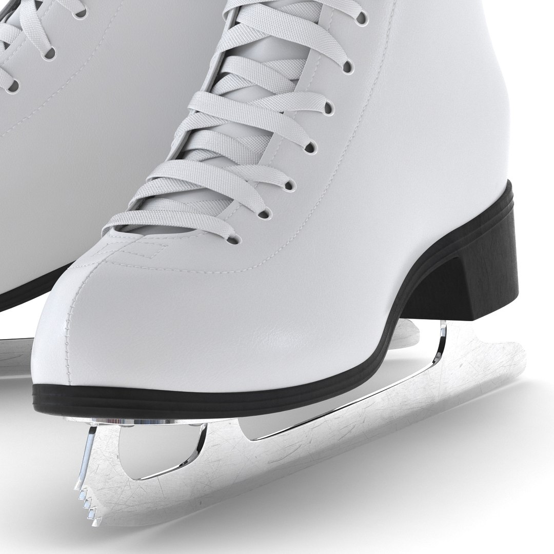 3d model of ice skates