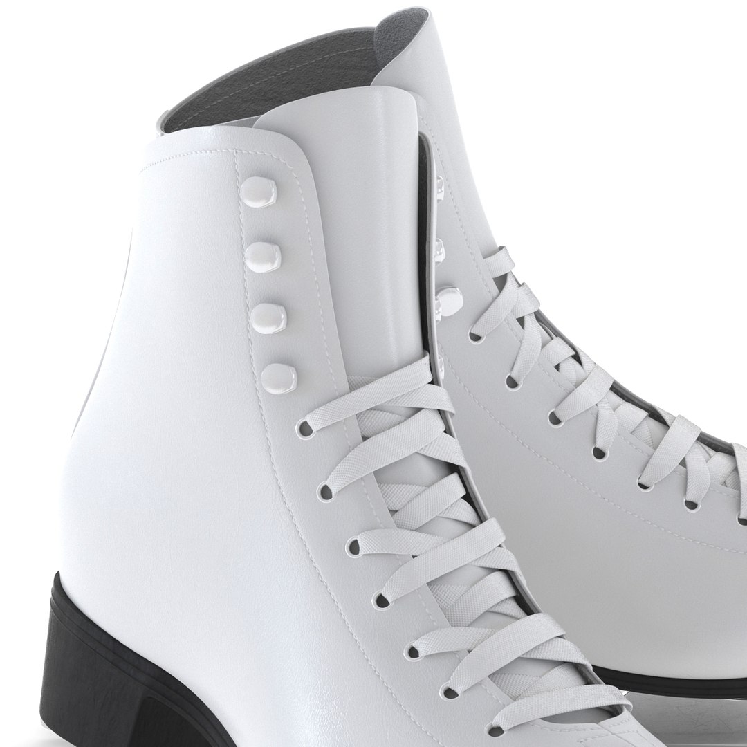 3d model of ice skates