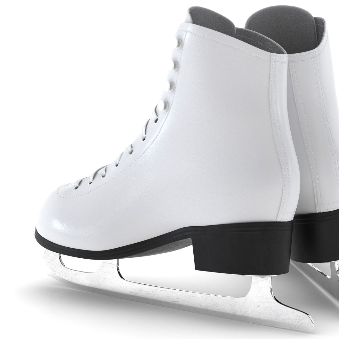 3d model of ice skates