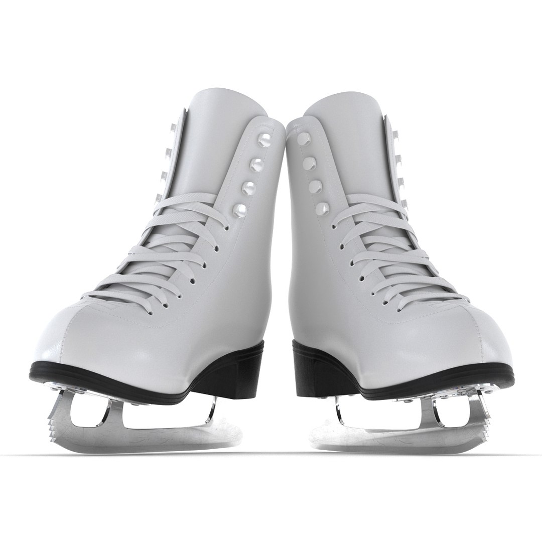 3d model of ice skates