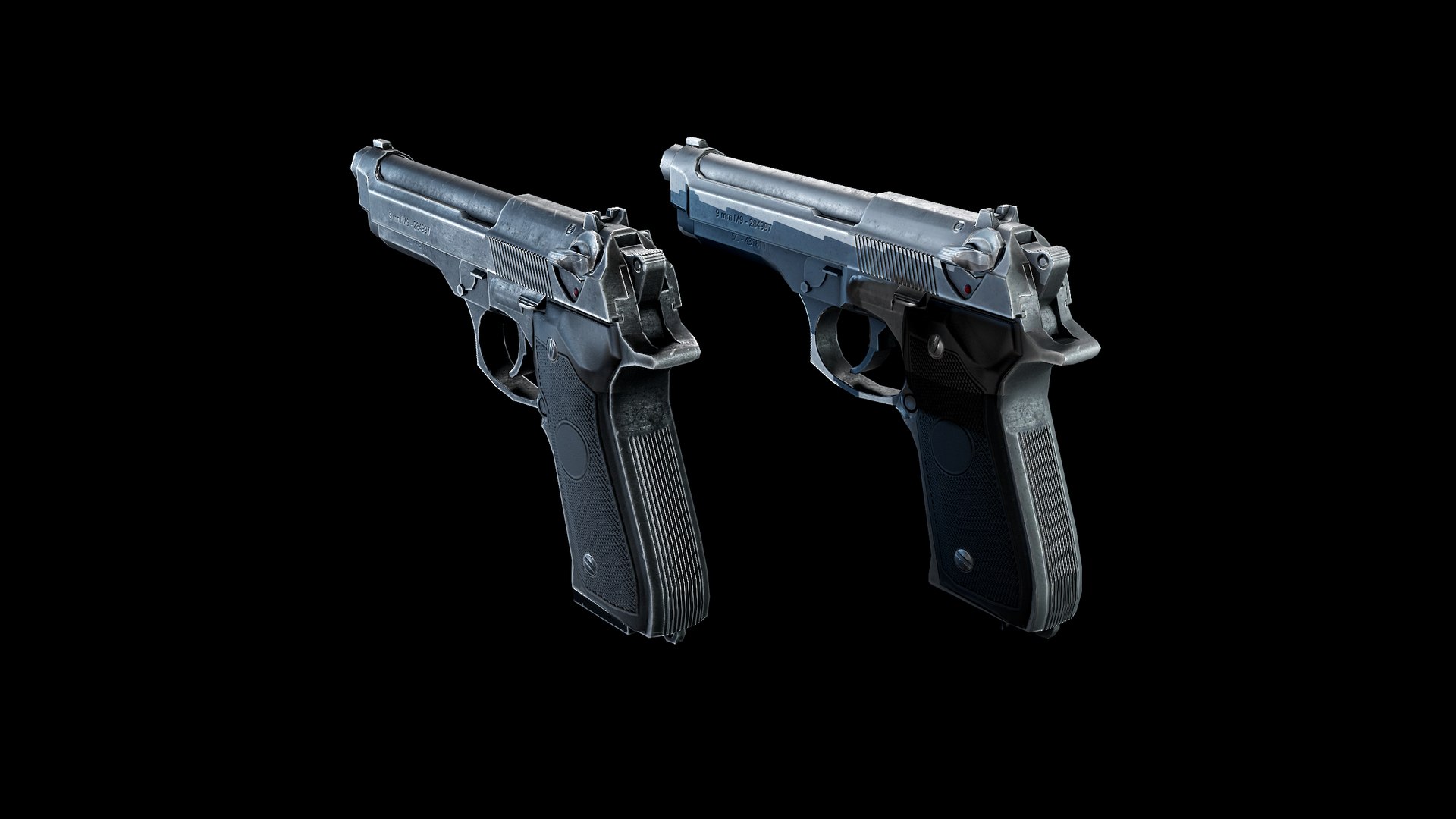 3D Beretta M9 Model - TurboSquid 1699729