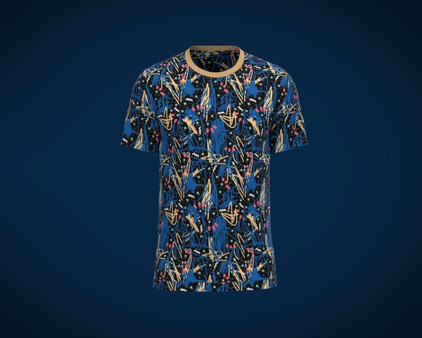 Mens Print T Shirt model - TurboSquid 1940511