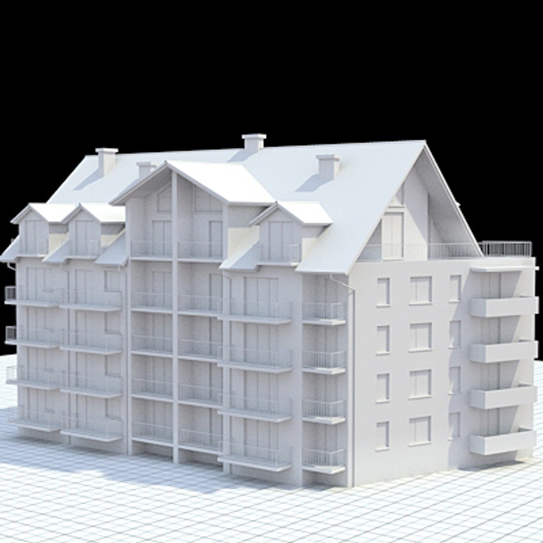 3d Apartment Building Model