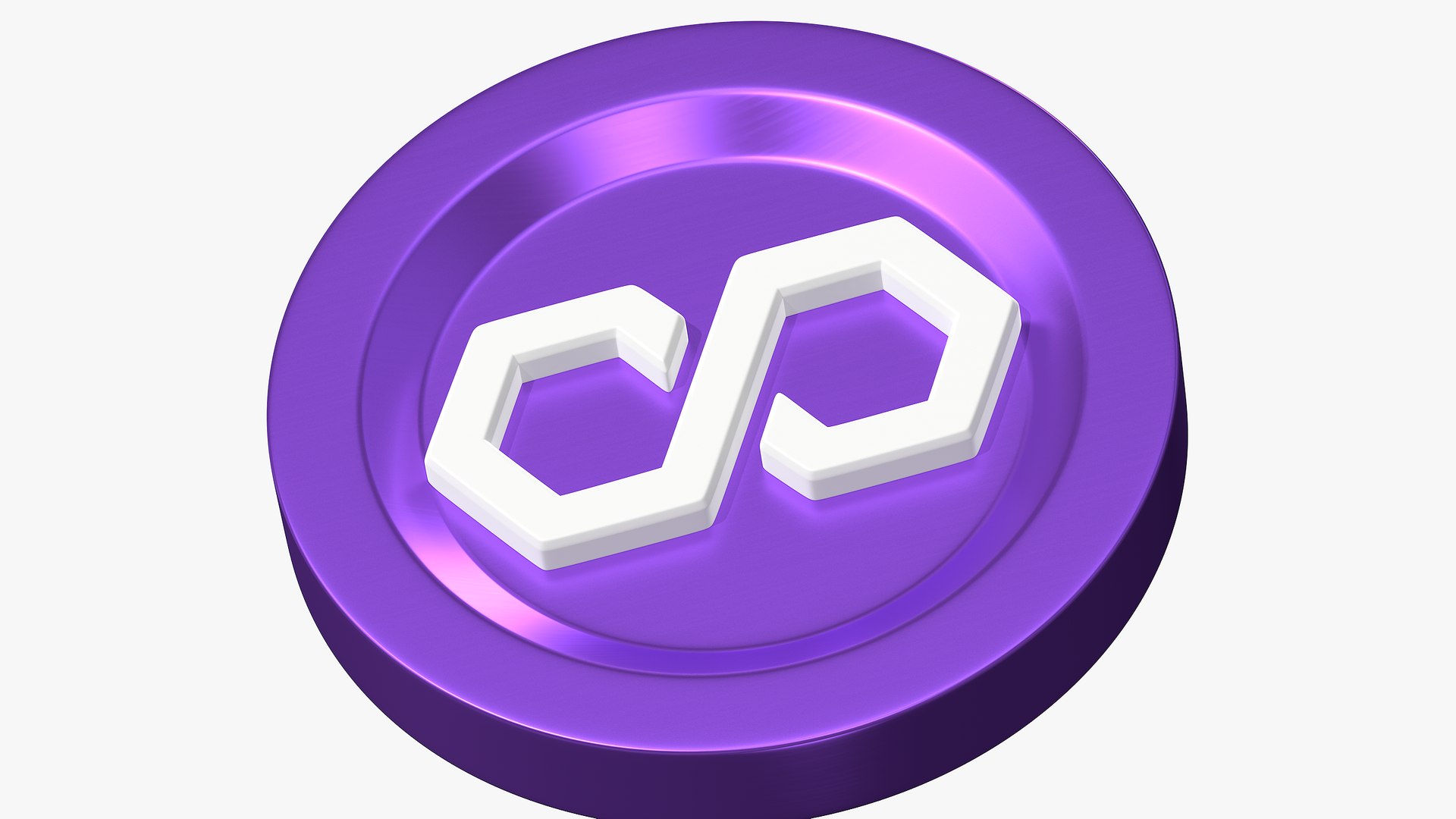 3D Crypto Coin Polygon Matic Model - TurboSquid 2163886