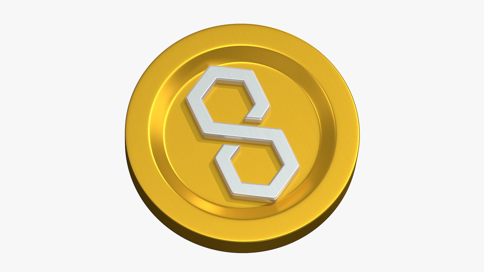 3D Crypto Coin Polygon Matic Model - TurboSquid 2163886