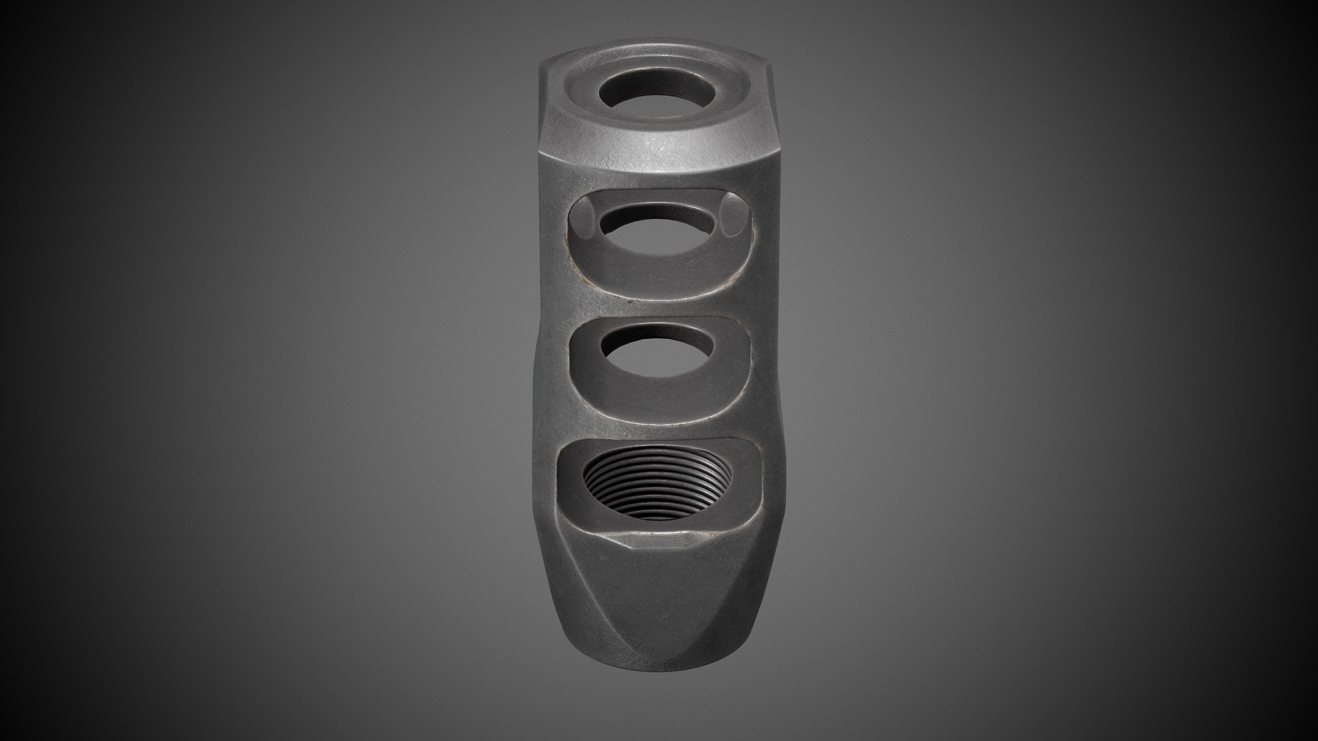 Precision Armament M11 Severe-Duty Muzzle Brake Model - TurboSquid 2199634