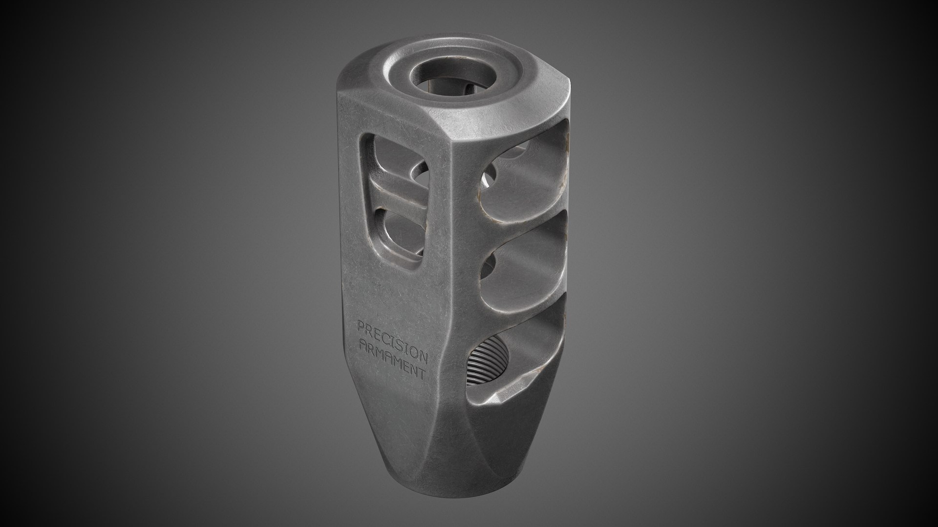 Precision Armament M11 Severe-Duty Muzzle Brake Model - TurboSquid 2199634