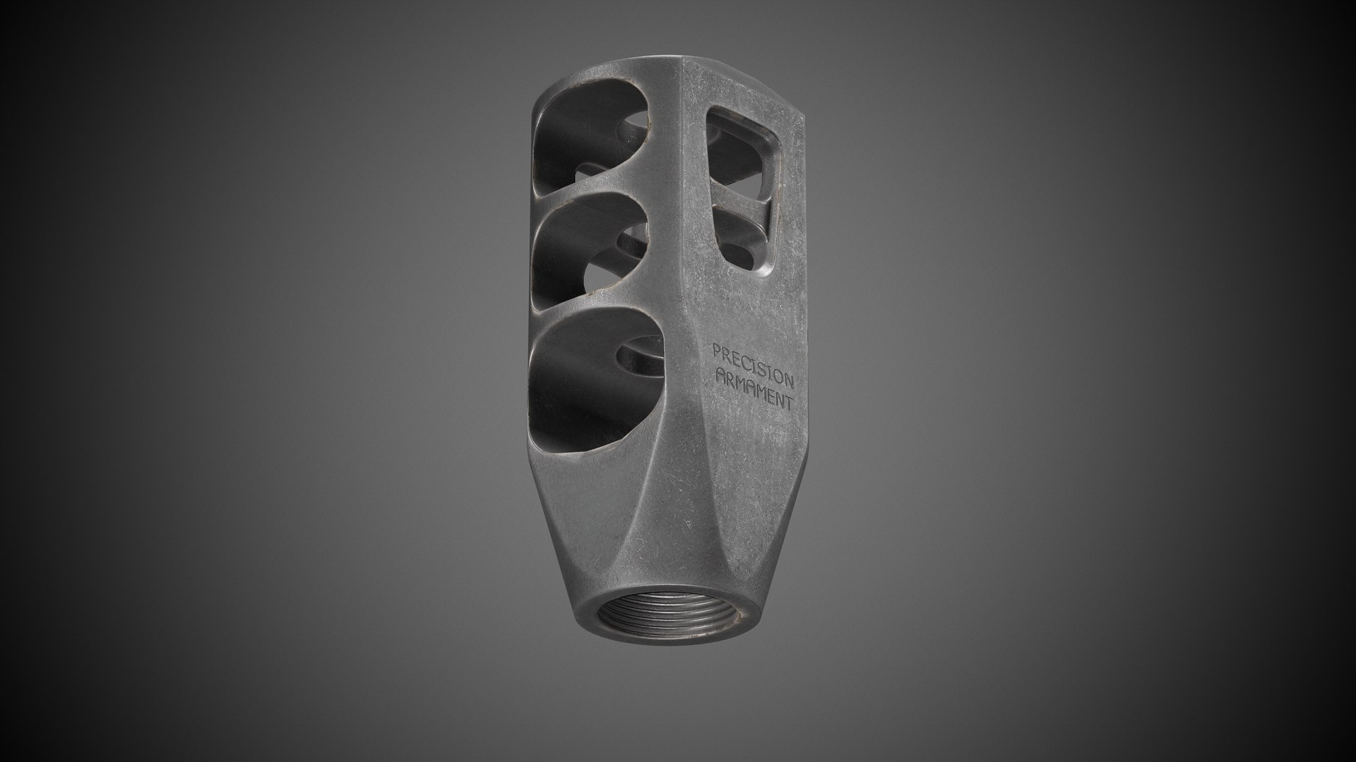 Precision Armament M11 Severe-Duty Muzzle Brake Model - TurboSquid 2199634