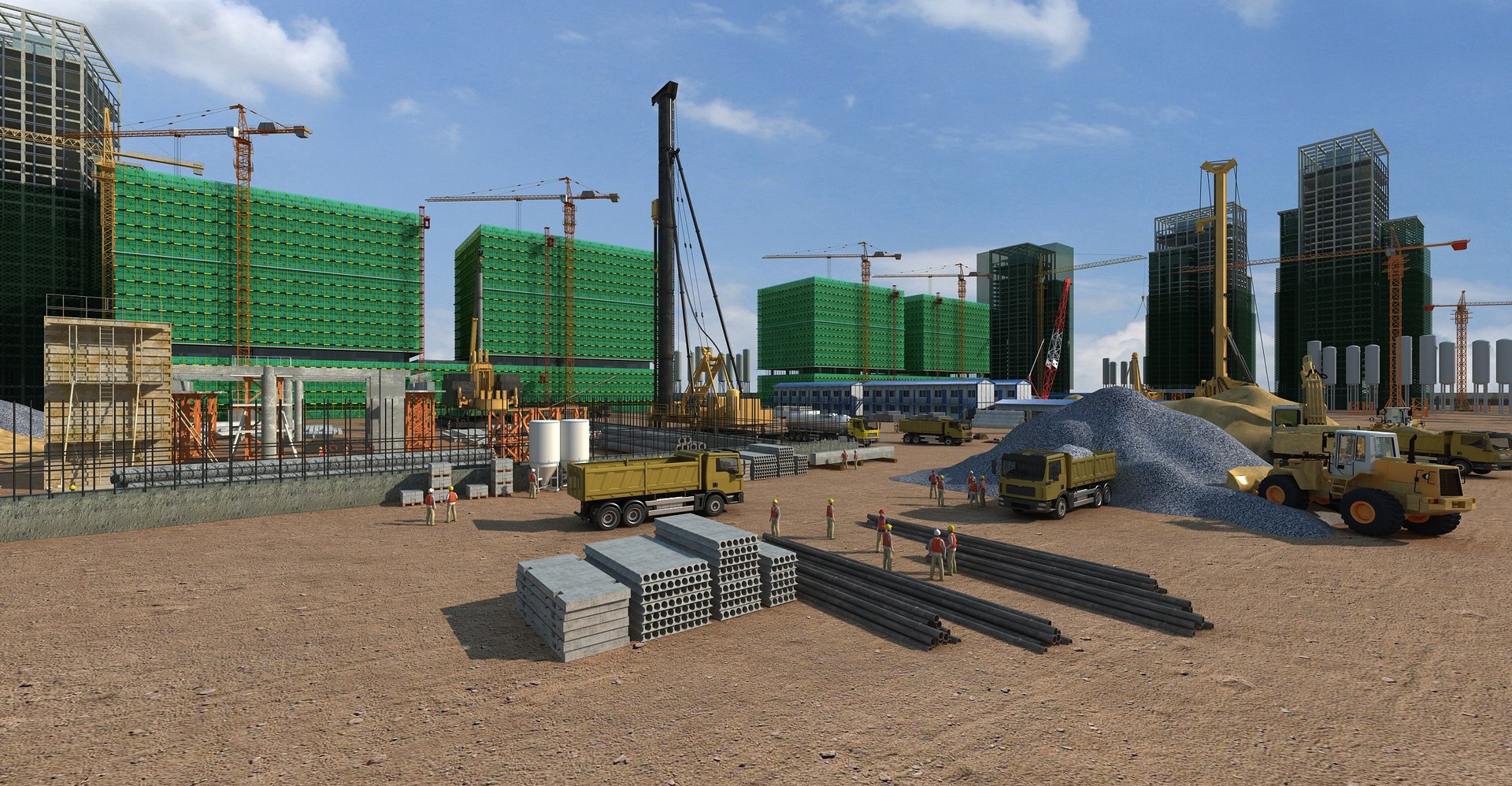 3D Model Construction Site - TurboSquid 2086942