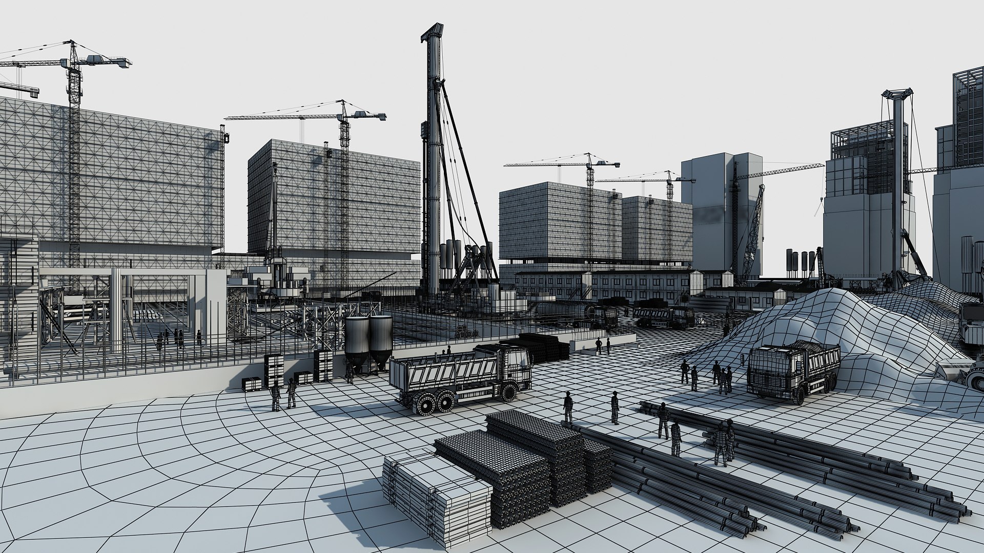 3D Model Construction Site - TurboSquid 2086942