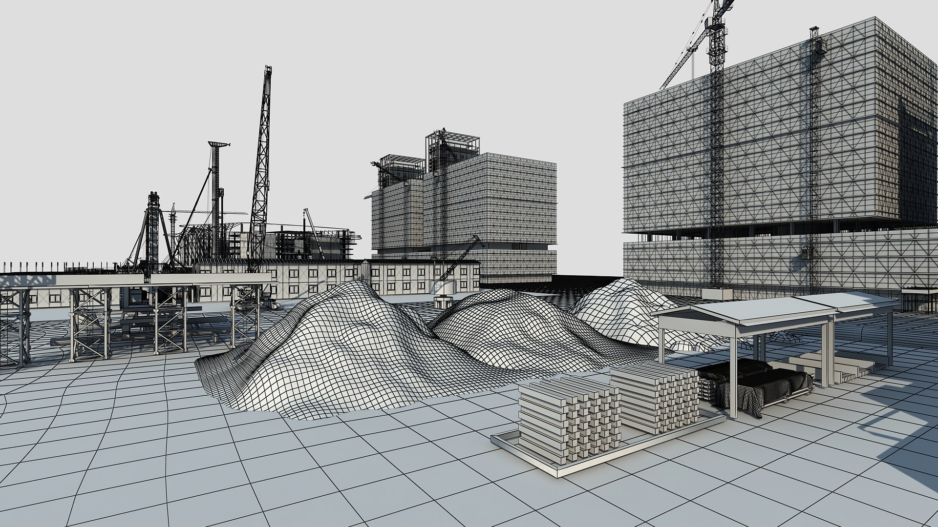3D Model Construction Site - TurboSquid 2086942