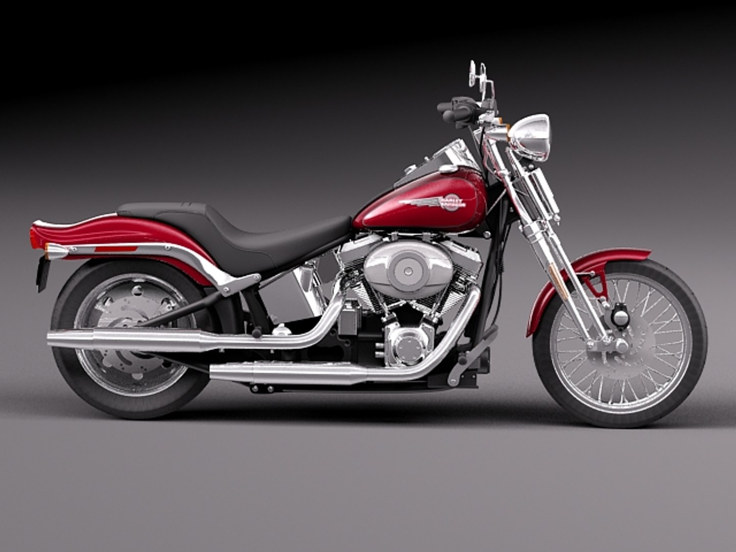 3d Model Harley Softail Springer 2012