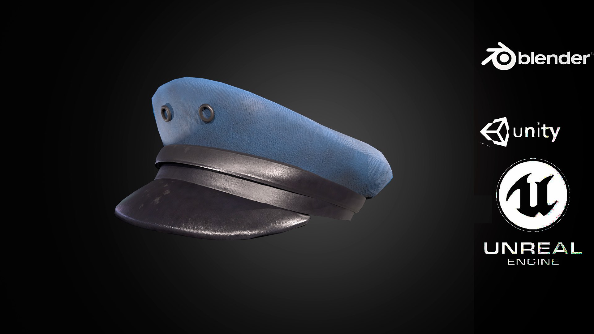Police Cap 3D Model - TurboSquid 2391031