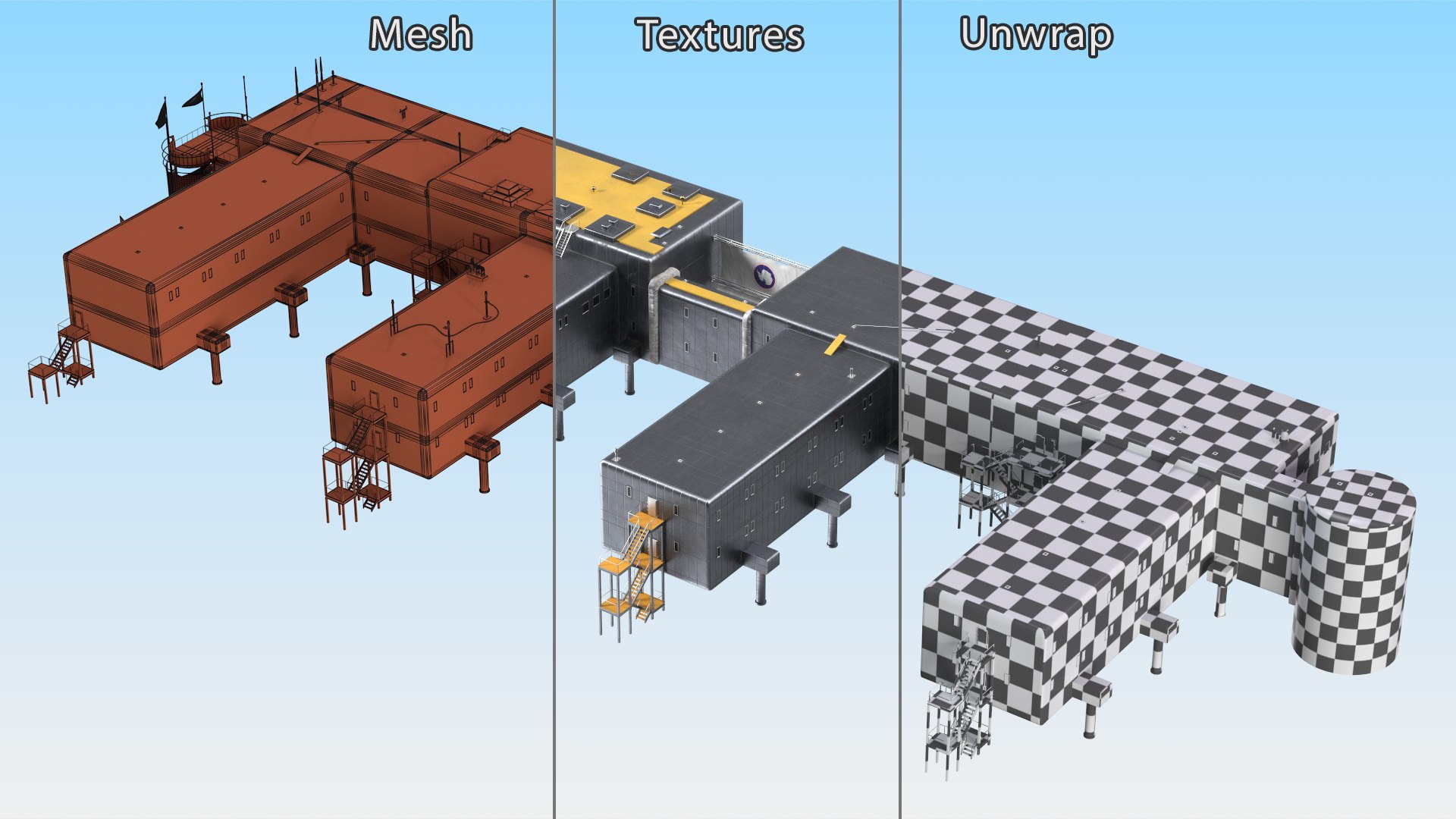 3D US Amundsen Scott South Pole Station Model - TurboSquid 2123524
