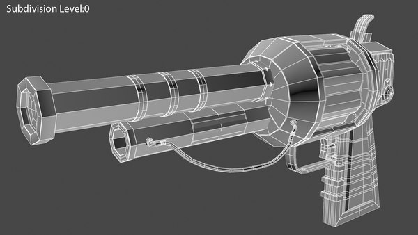 Cartoon gun model - TurboSquid 1641201