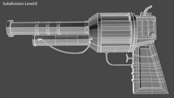 Cartoon gun model - TurboSquid 1641201